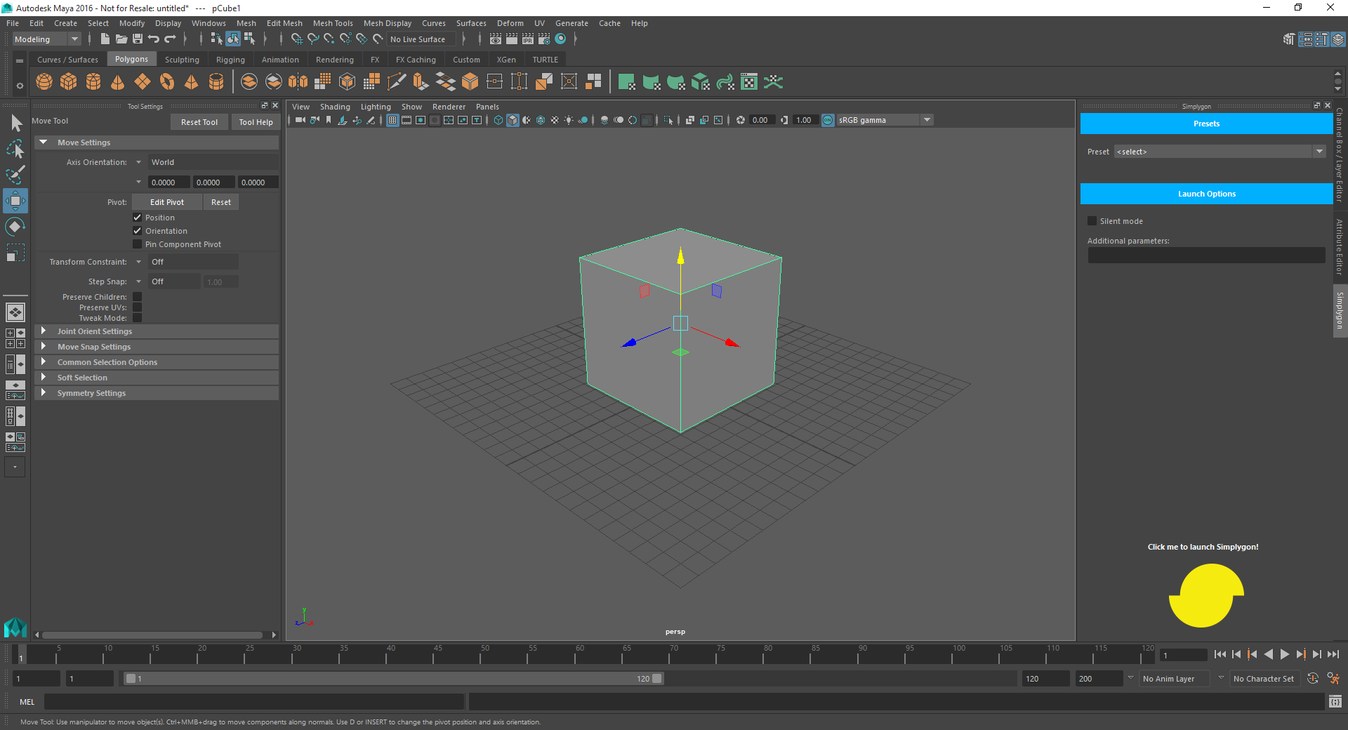 Running Simplygon through Maya